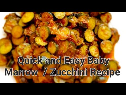 Quick &easy Baby Marrow recipe/Zucchini Recipe/How to cook Zucchini ...