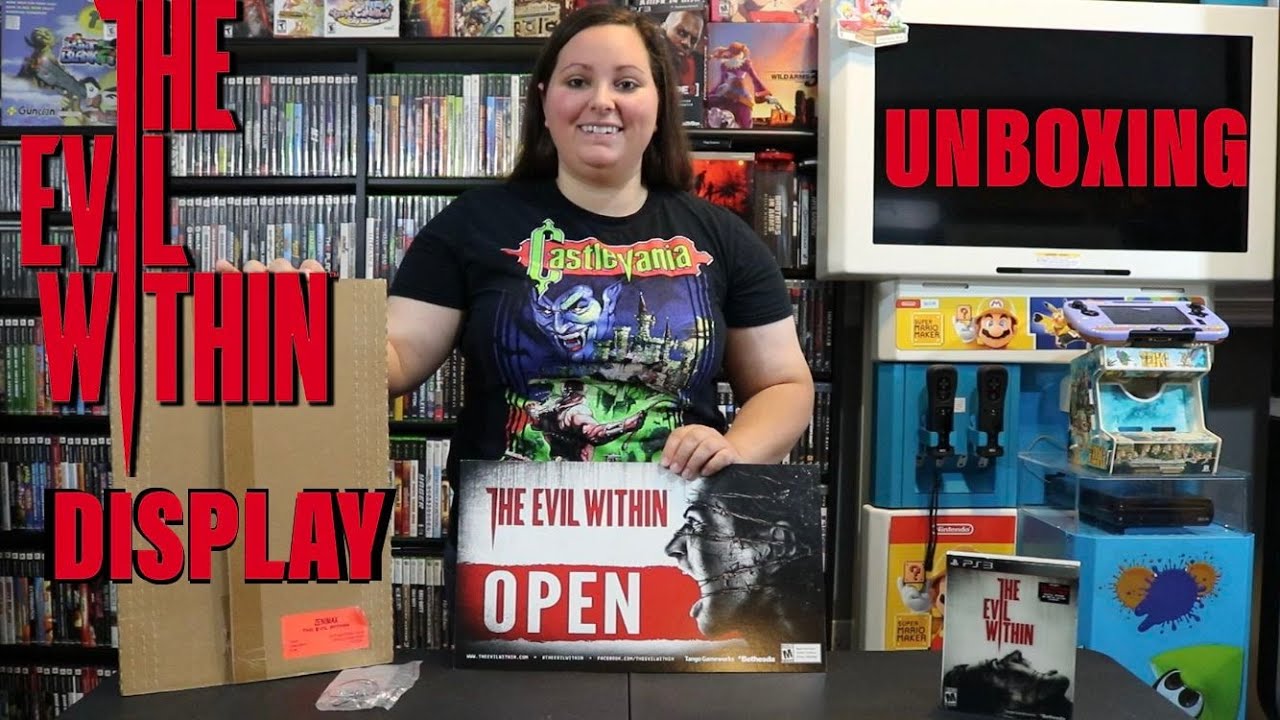 The Evil Within - Original Store Display (Unboxing) - YouTube