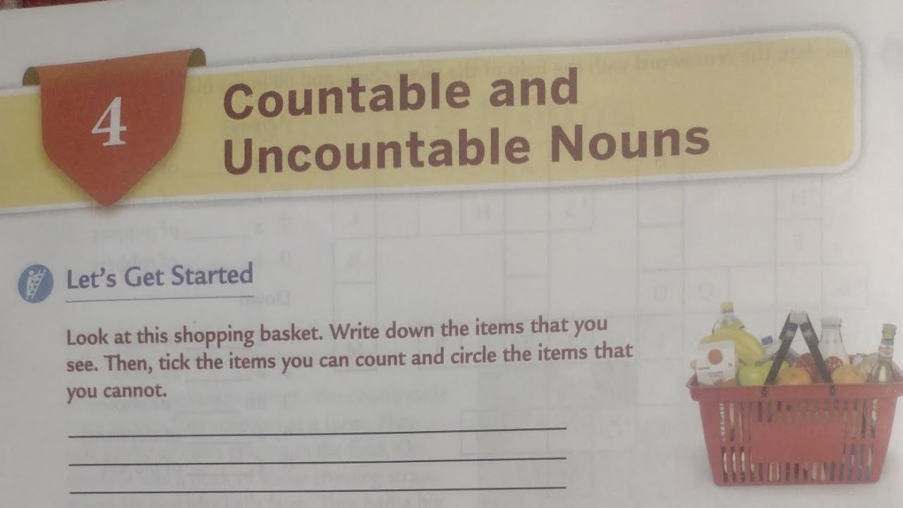 Countable and Uncountable Nouns | Ch-04 | Class-4 | Collins English ...