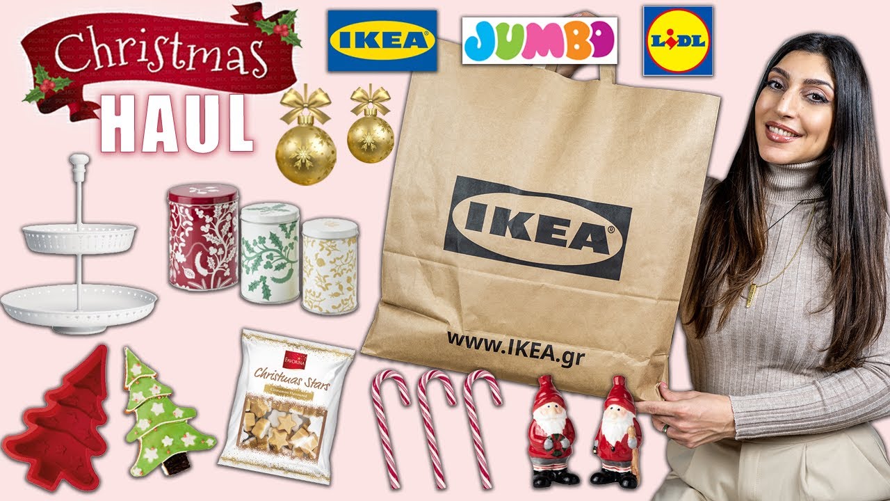 CHRISTMAS HAUL IKEA, JUMBO, LIDL Χριστουγεννιάτικος Στολισμός Κουζίνας ...