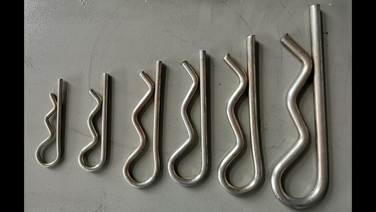 Automatic R split cotter pin making machine - YouTube