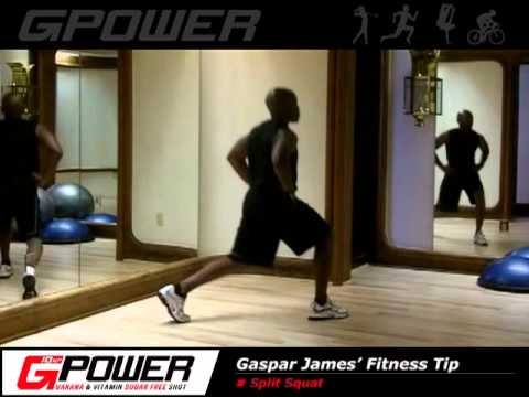 Gaspar James' Fitness Tip of the Week - Split Squat - YouTube