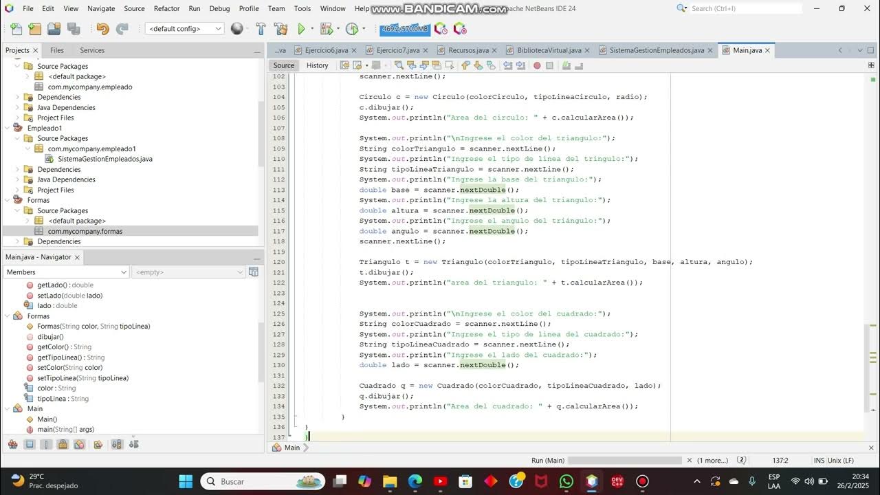 Código de Figuras Geométricas, Java, Apache NetBeans. - YouTube