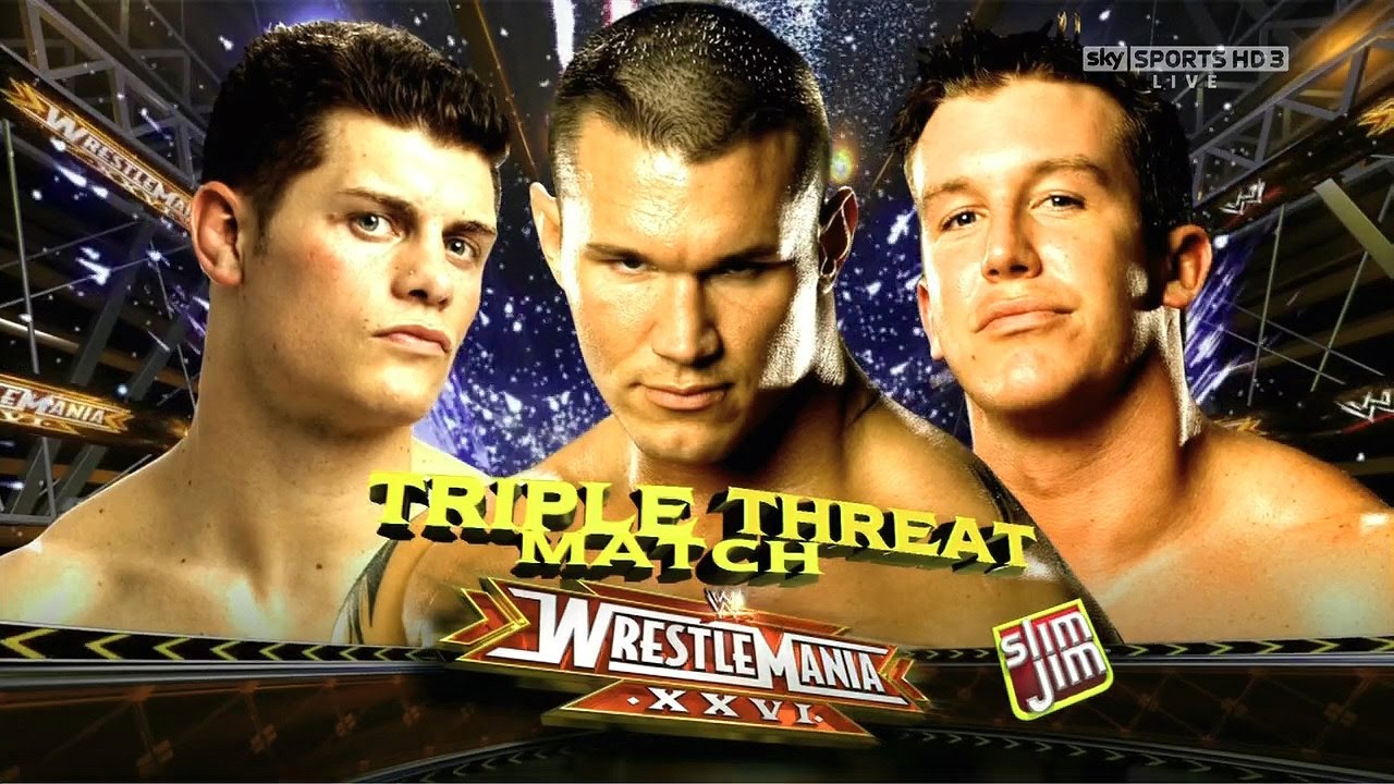WRESTLEMANIA 26 - RANDY ORTON VS CODY RHODES VS TED DIBIASE| WWE 2K17 ...