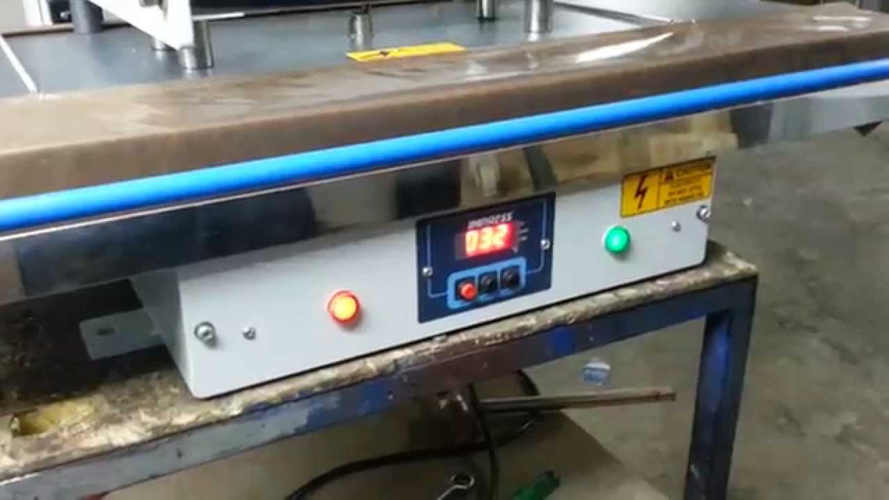 Collar Manual fusing machine - YouTube
