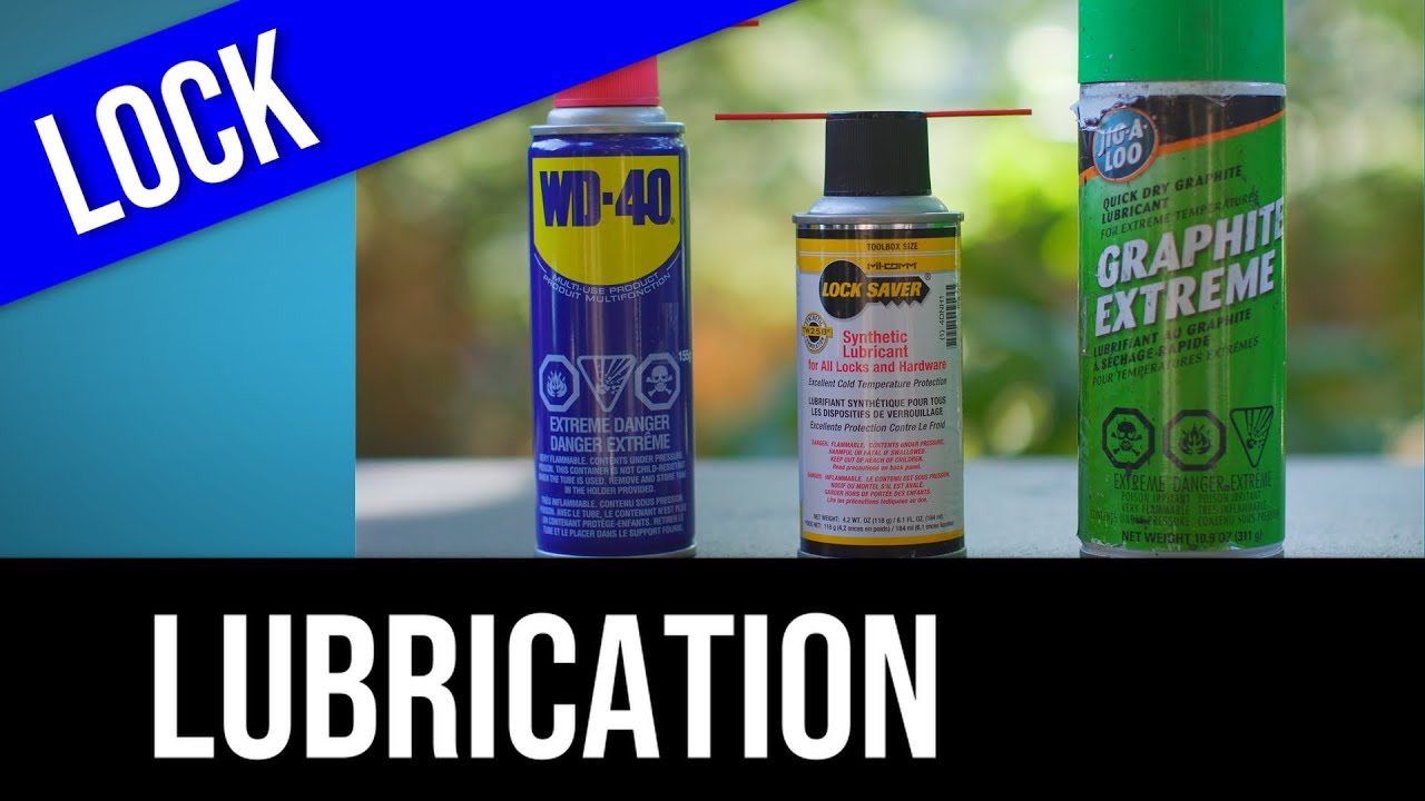 BEGINNERS GUIDE TO LUBRICATING LOCKS - YouTube