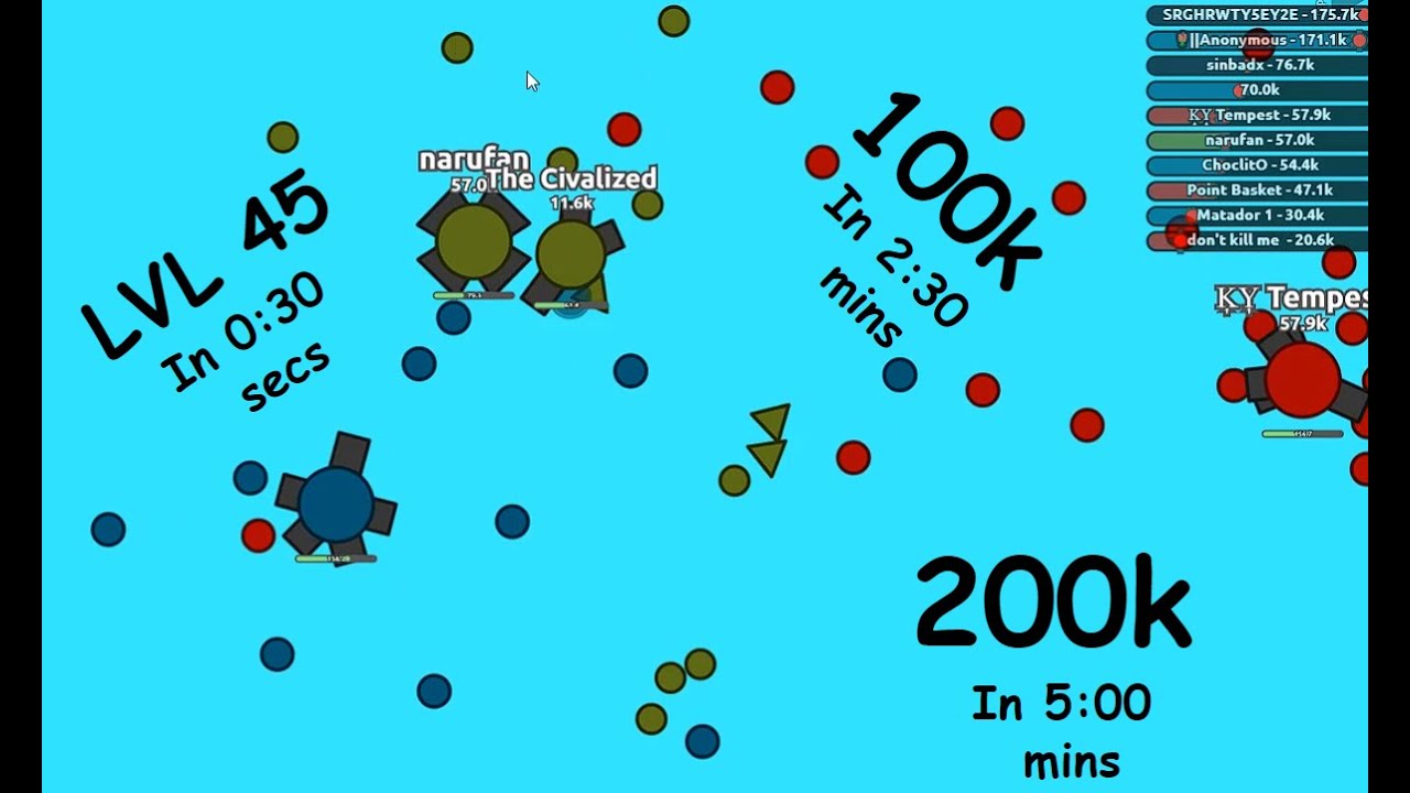 Diep.io | 200k+ Fighter speedrun (Short diep video) - YouTube
