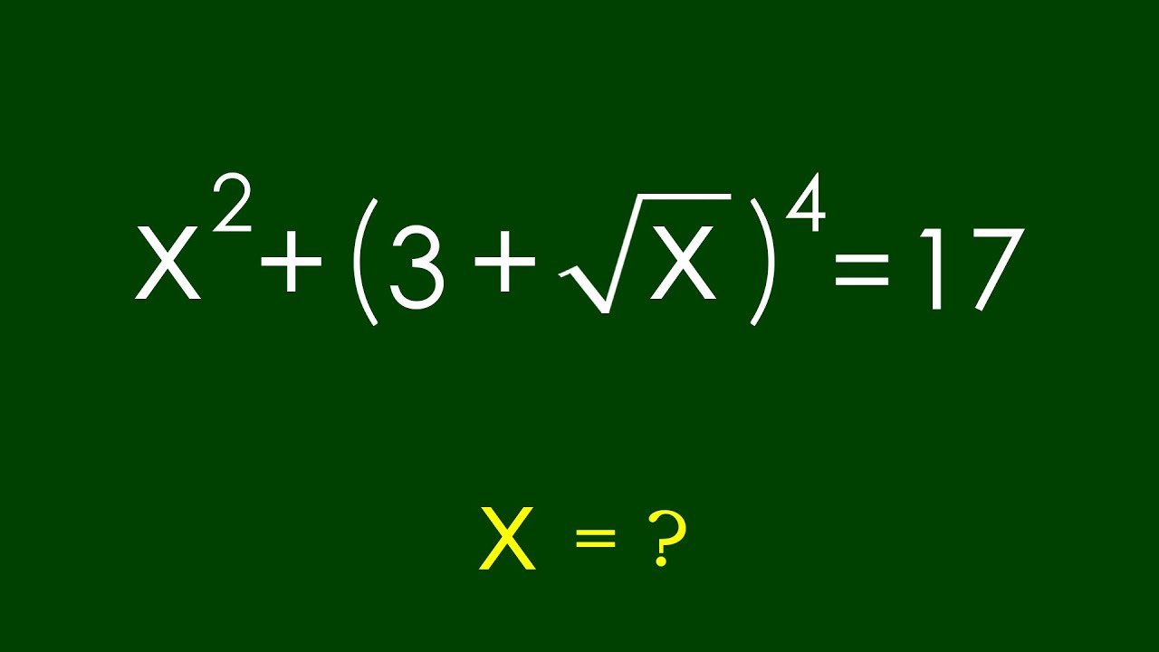 Germany | Can you solve this? | Math Olympiad - YouTube