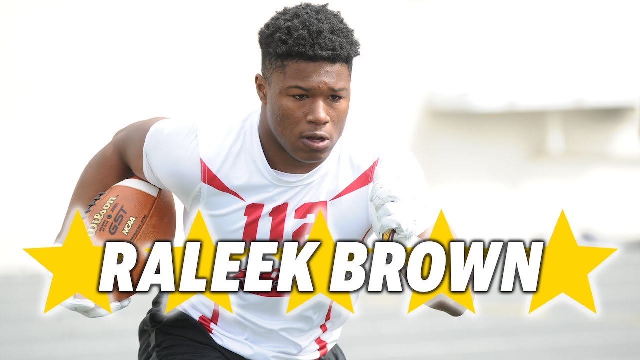 Highlights: 2022 Five-Star RB Raleek Brown - YouTube