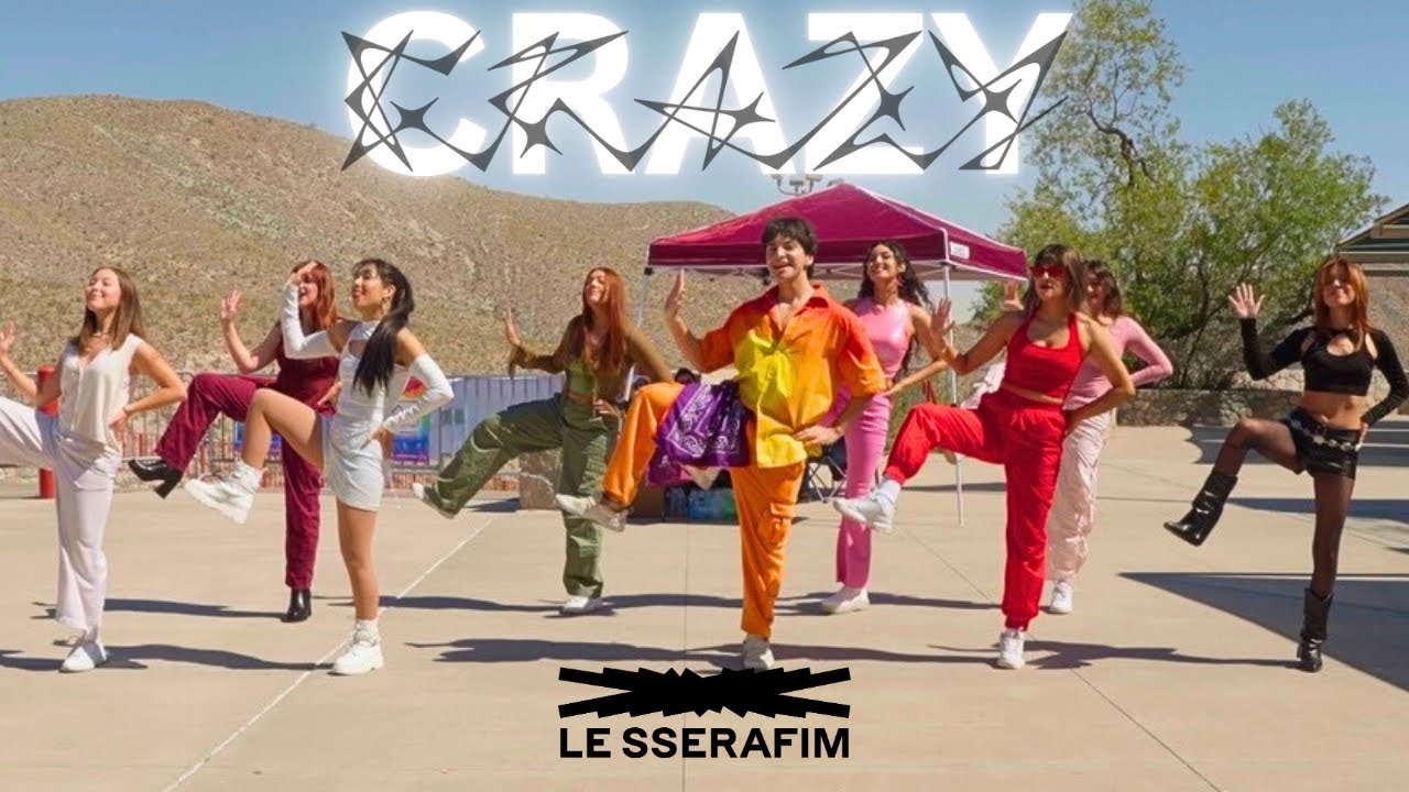 [K-POP IN PUBLIC] LE SSERAFIM - ‘CRAZY’ [9 Member Version] - YouTube