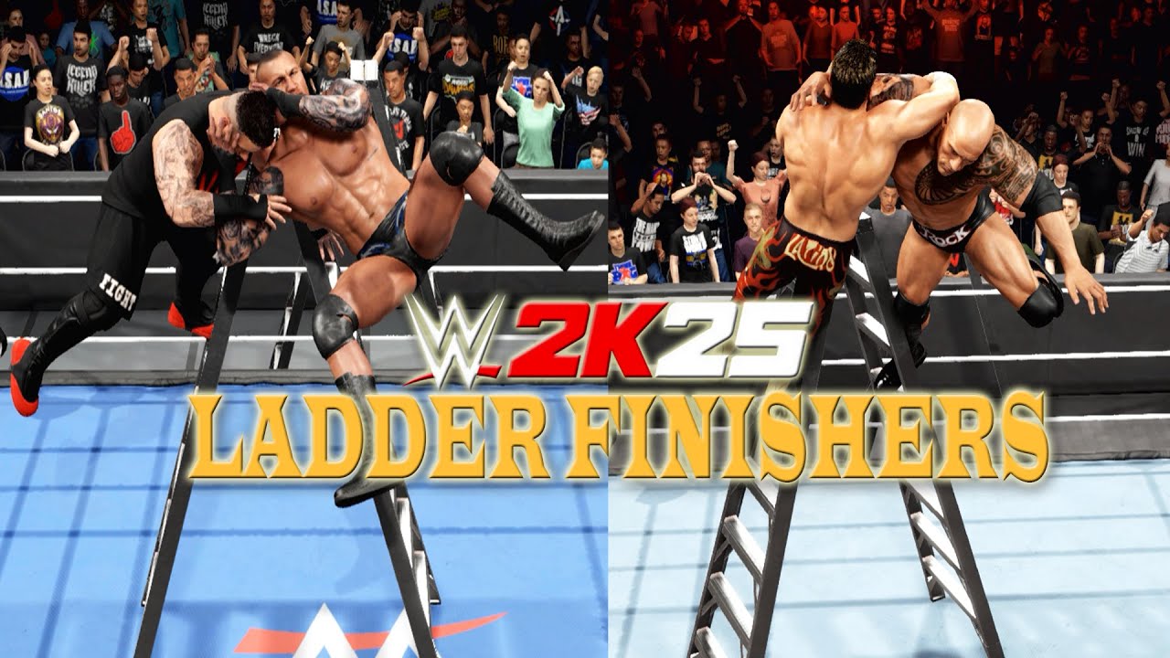 WWE 2K25 All Ladder Finishers - YouTube