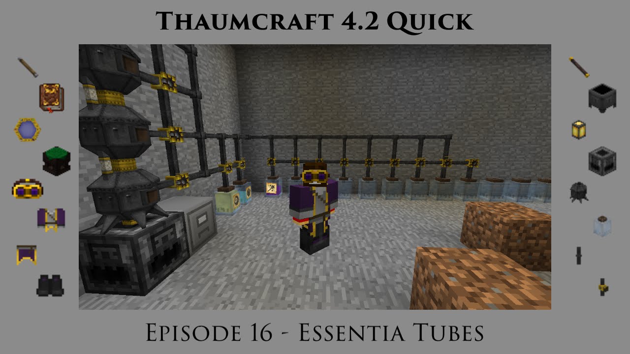 Thaumcraft Quick 4.2 E16 - Essentia Tubes - YouTube