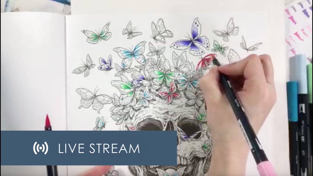 (1/6) Coloring Fantomorphia by Kerby Rosanes | Livestream - YouTube