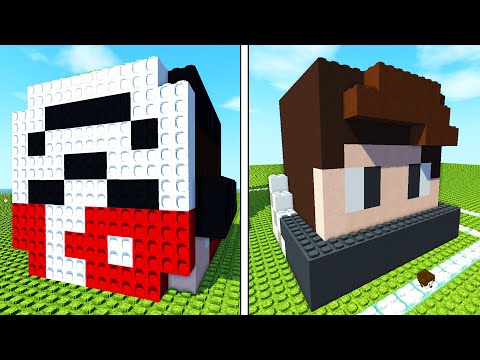 TERS MASKE LEGO KALESİ VS OĞUZ ASLAN LEGO KALESİ - Minecraft w/OğuzAslan