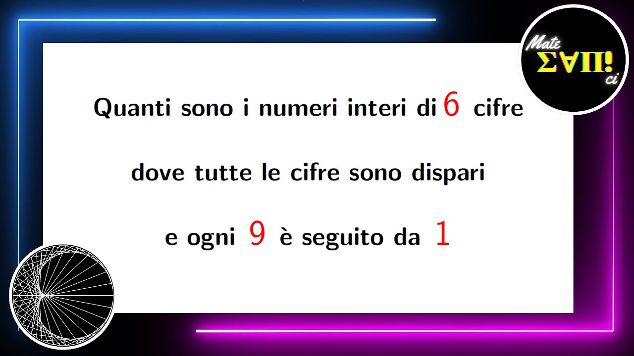 Sequenze di cifre dispari - mateMATTIci - YouTube