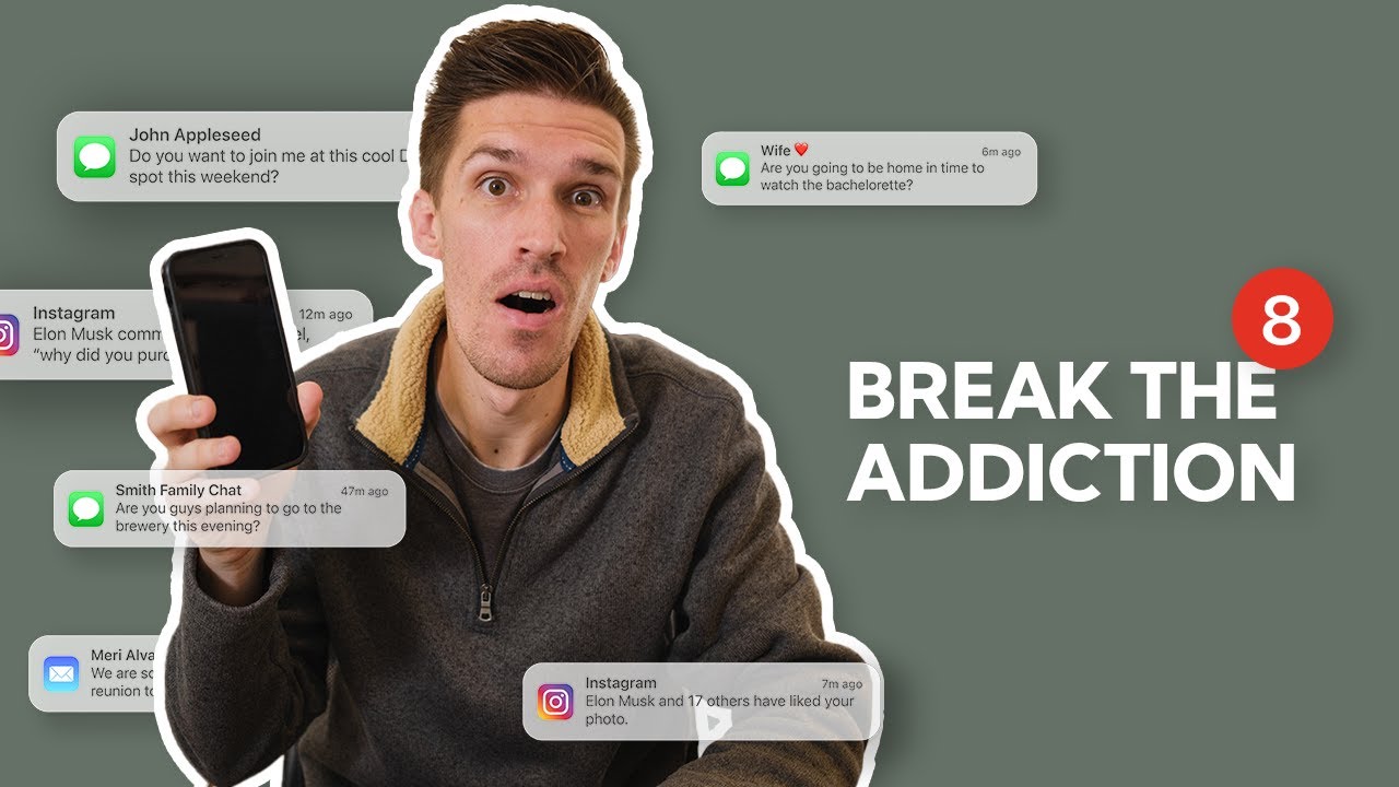 Break your phone addiction | tips to reduce your screen time and take back your life - YouTube