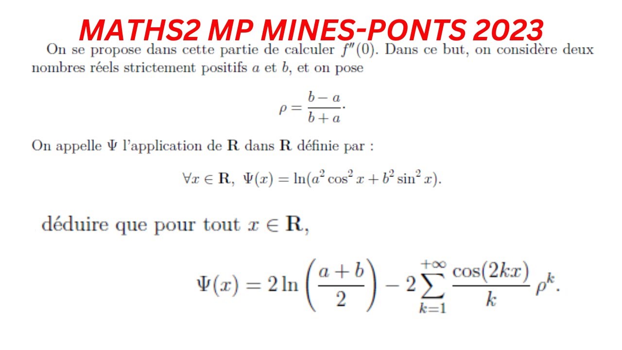 Maths 2 MP Mines-Ponts 2023 Partie 4_14 - YouTube
