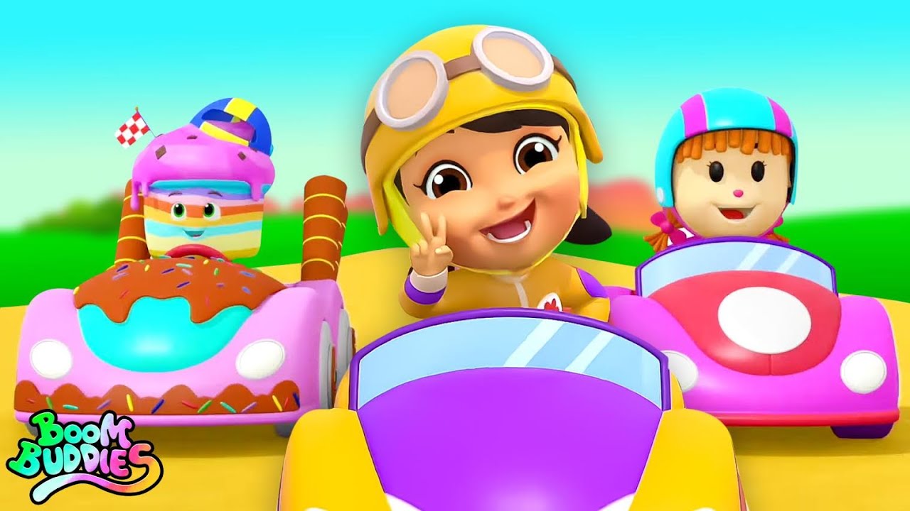 Ten Little Racing Car, Numbers Song and Fun Learning Video for Kids ...