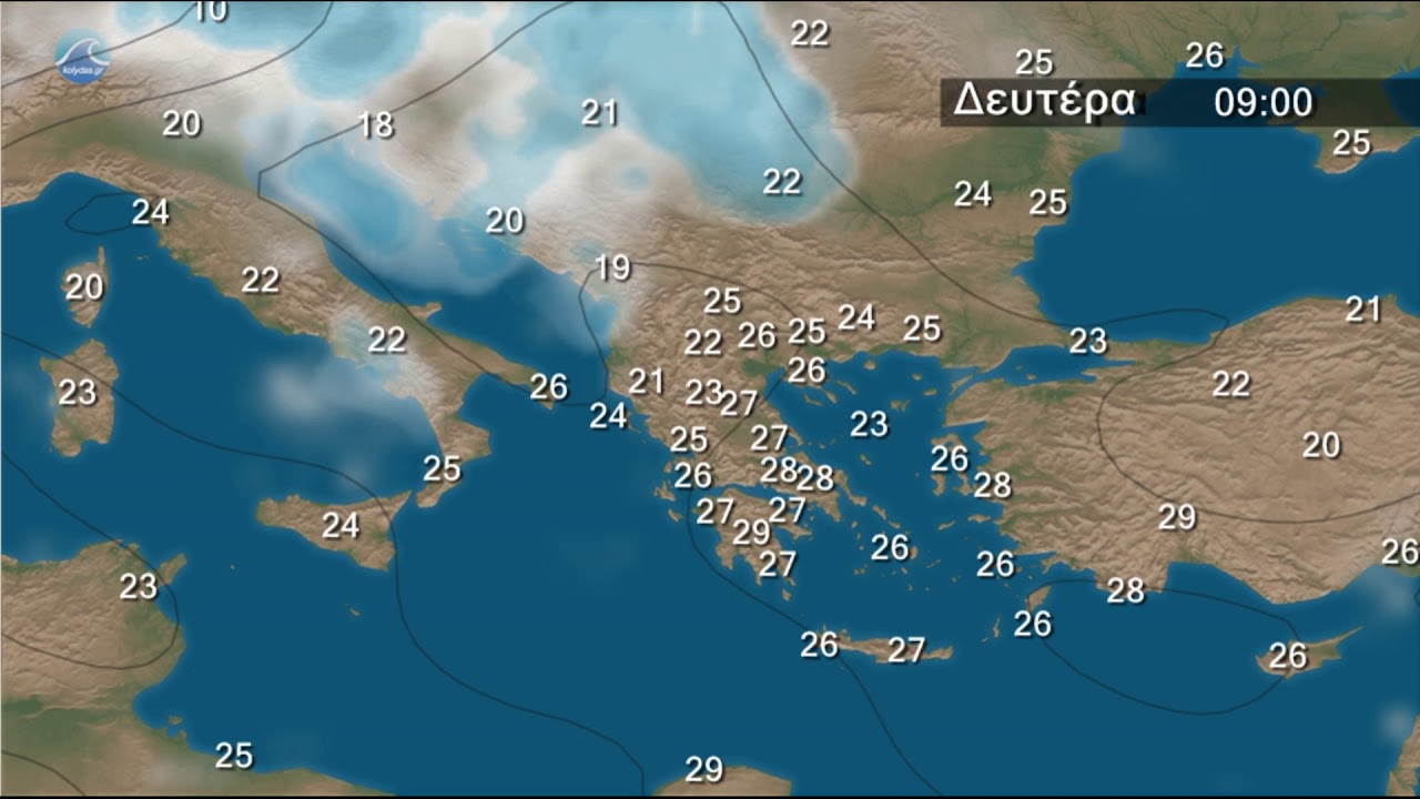 Η εβδομαδιαία πρόγνωση καιρού από 26 Iουλίου 2019 - YouTube