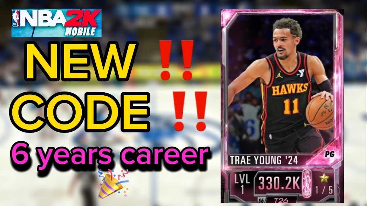 A free Trae Young Codes is here | New NBA 2K mobile - YouTube
