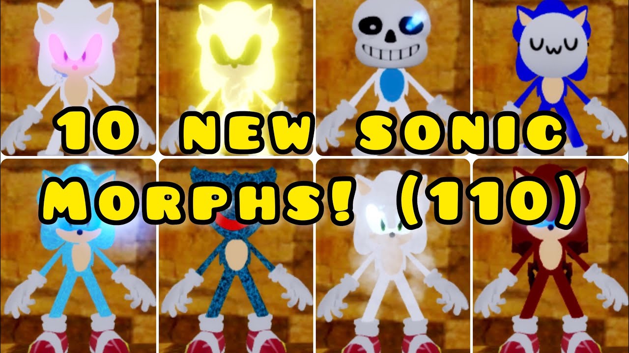How To Get ALL 10 NEW SONIC MORPHS In “Find The Sonic Morphs” | Roblox ...
