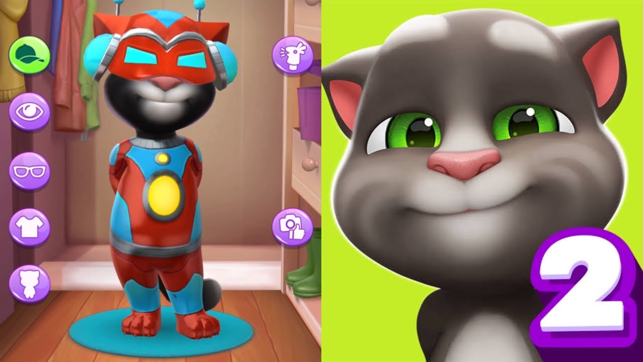 My talking tom 2 vs tom ironman | Tom fights with super hero - YouTube