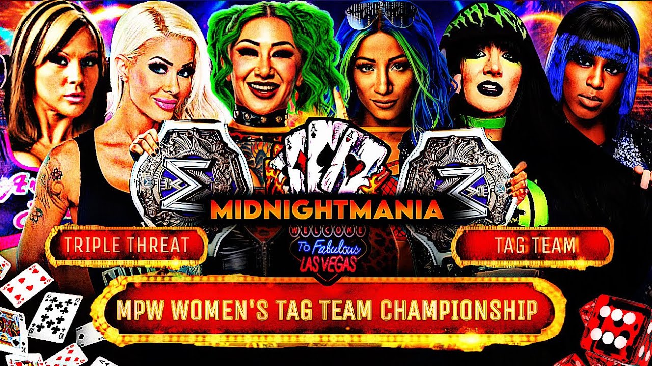 MPW MidnightMania Triple Threat Tag Team MPW Women’s Tag Team Championship - YouTube