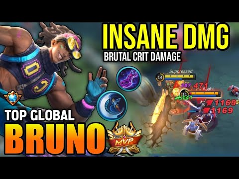 BRUNO BEST BUILD 2023 | TOP GLOBAL BRUNO GAMEPLAY | MOBILE LEGENDS ...