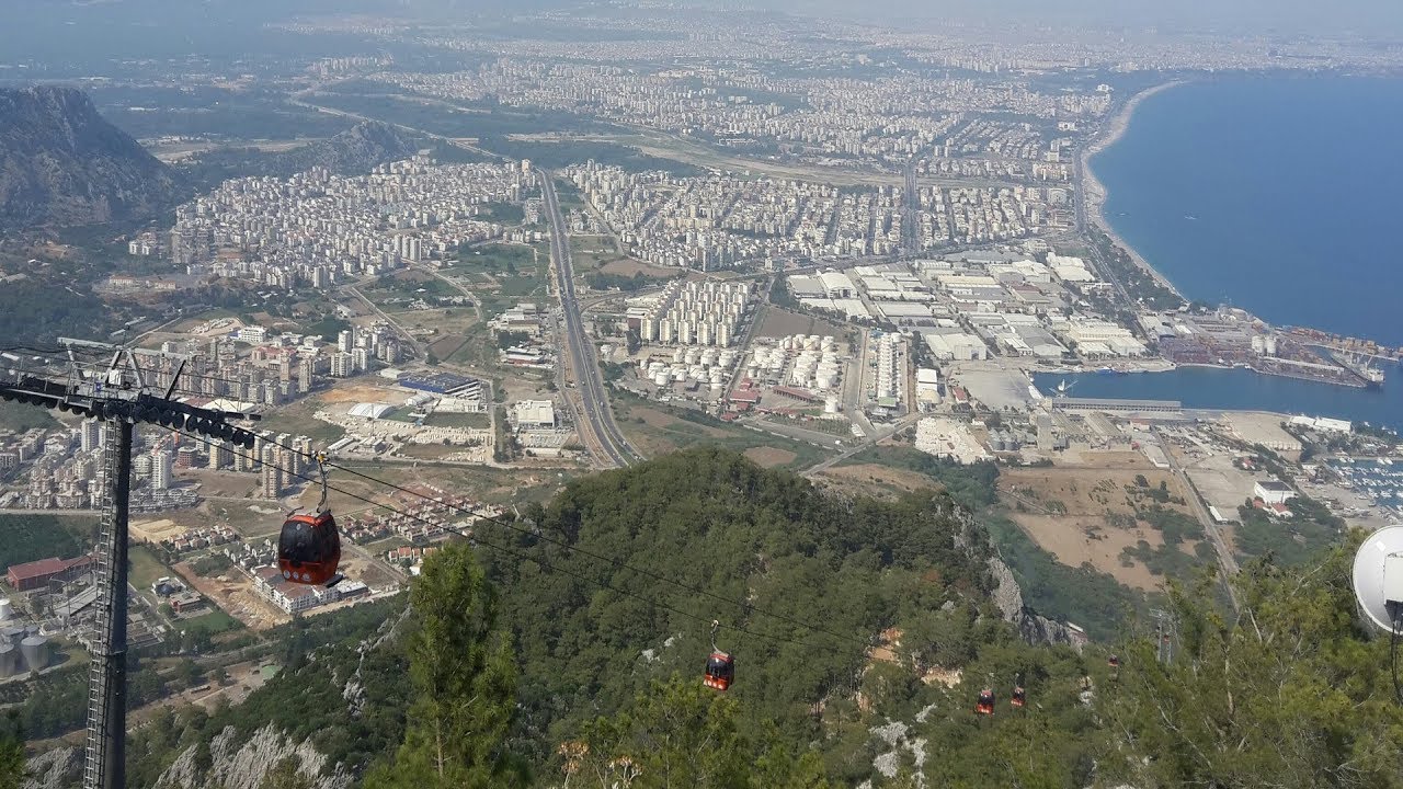 Tünektepe Teleferik ANTALYA (605 Metre) TURKEY - YouTube