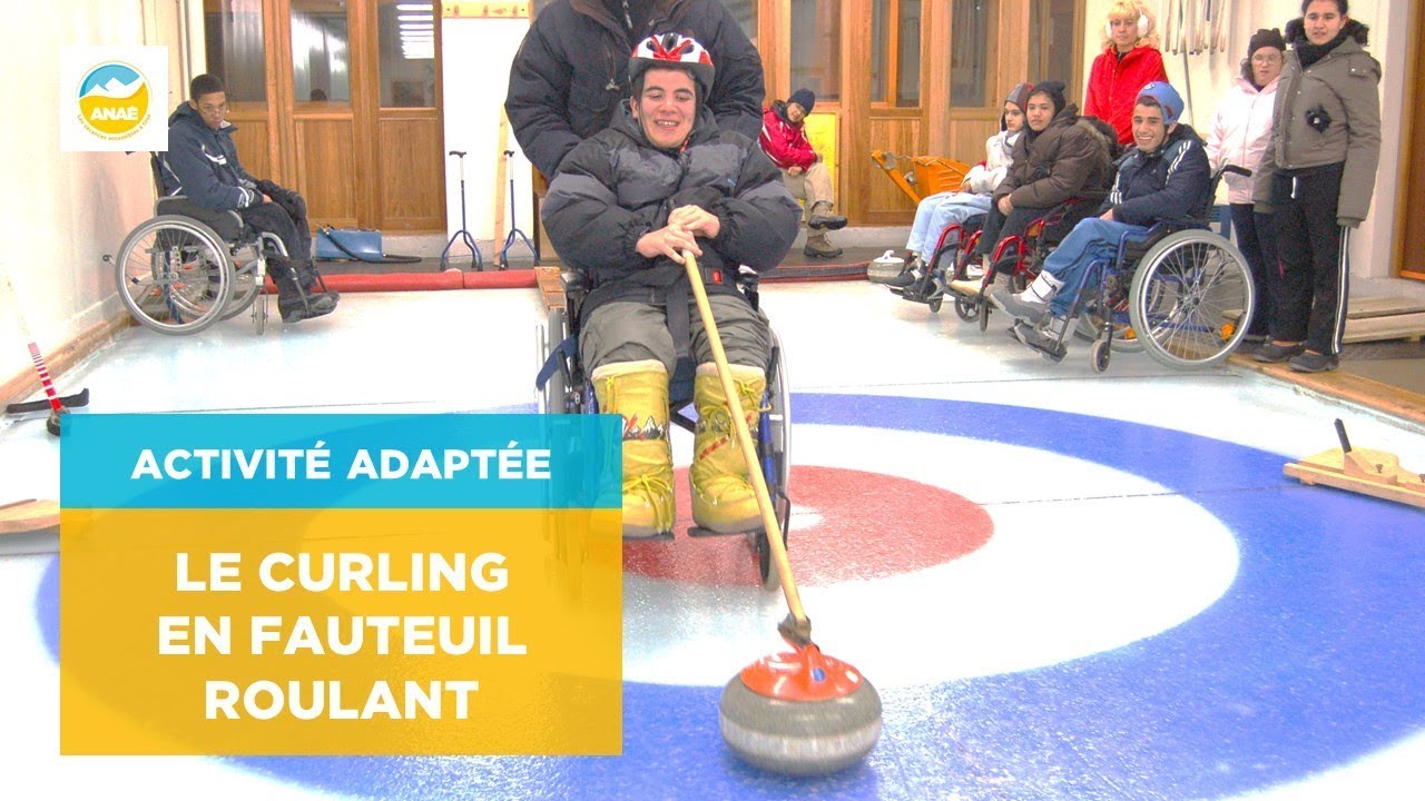 Activité adaptée handicap | Le curling en fauteuil roulant! - YouTube