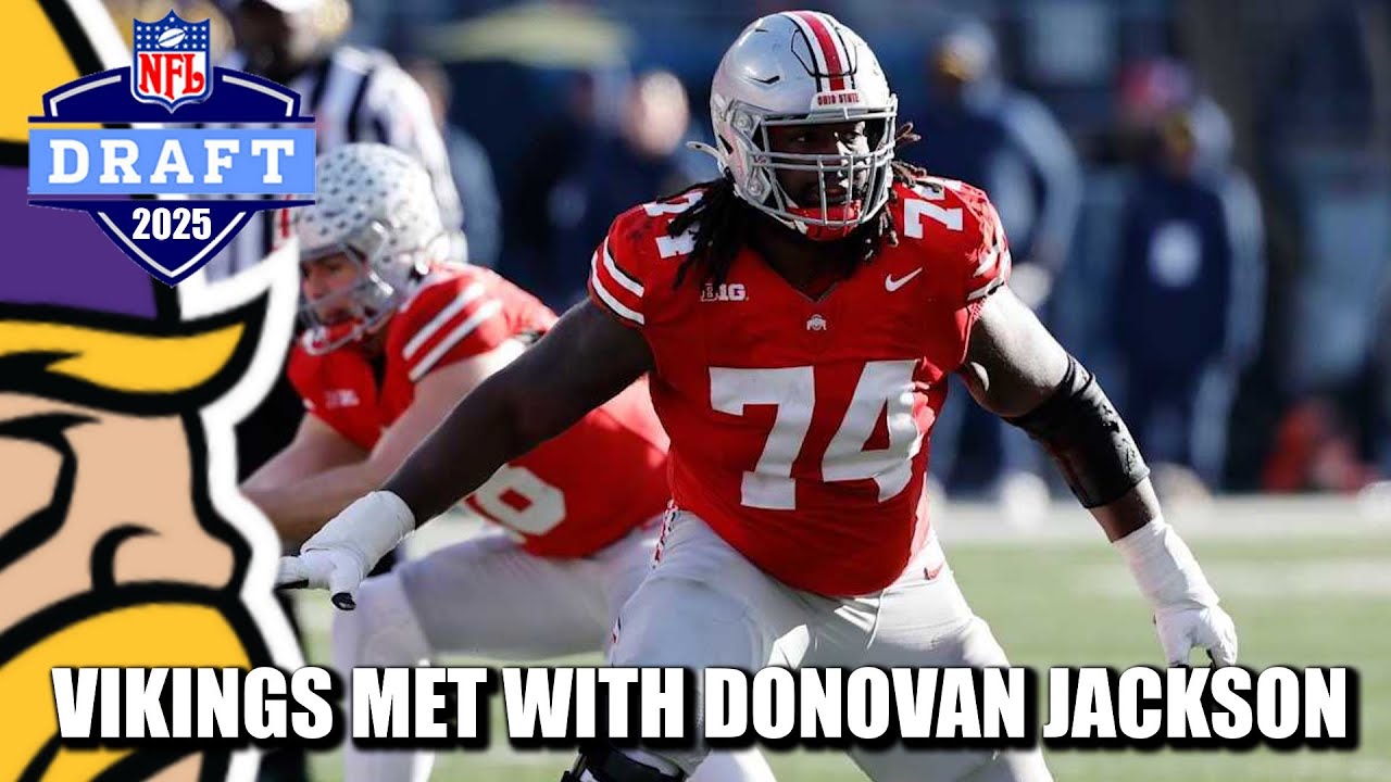 Vikings Met with Ohio State Guard Donovan Jackson 👀👀👀 - YouTube