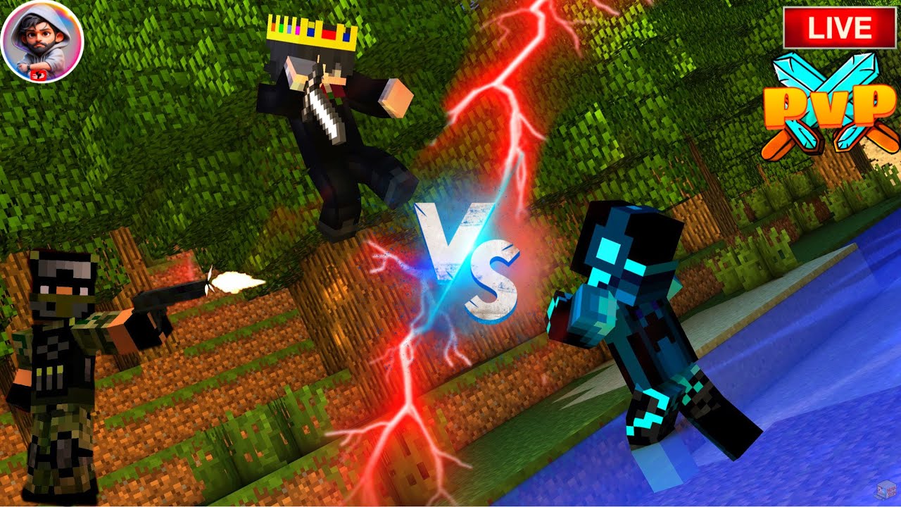 Minecraft PvP With OG Teammates | Team PvP Practice| MInecraft live ...