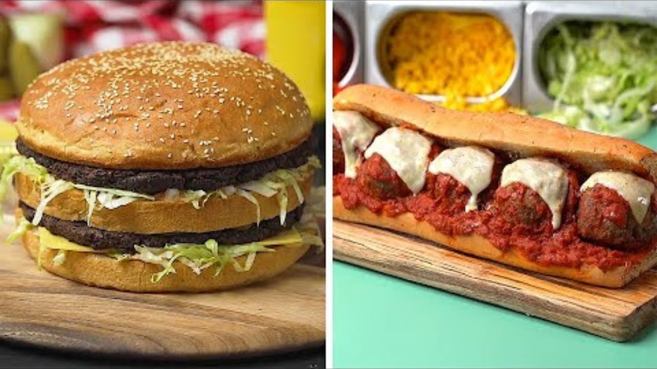 How To Make 5 Super Size Fast Food Classics - YouTube