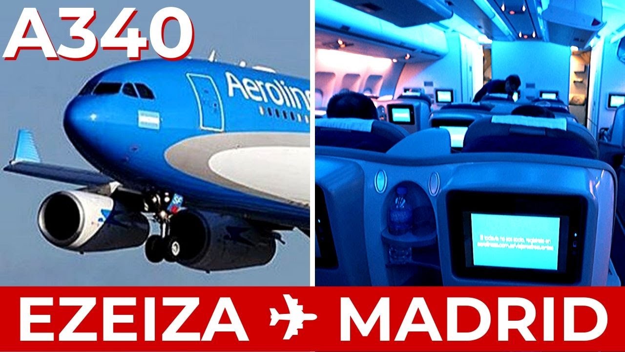 Aerolineas Argentinas A340 Club Condor Buenos Aires Madrid | Business ...