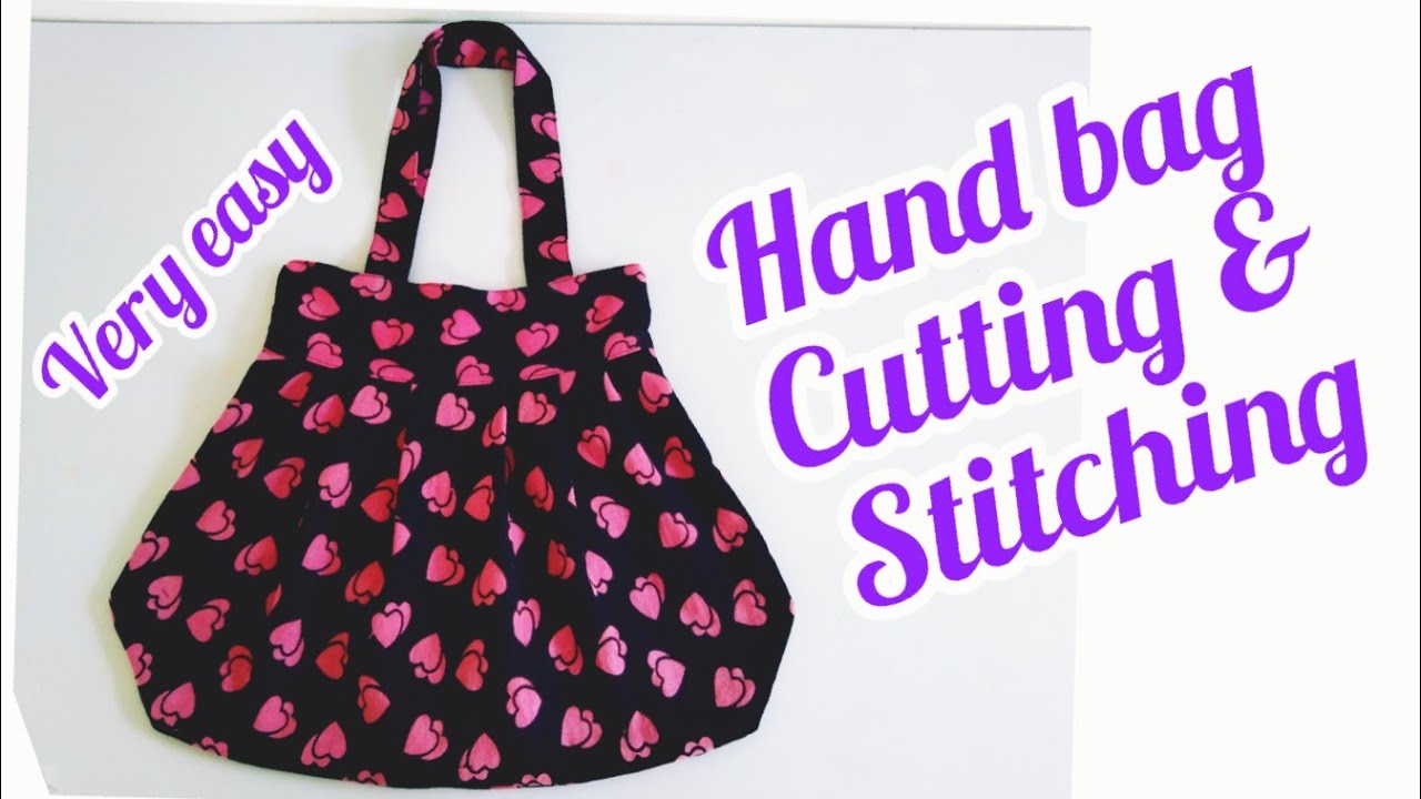 perfect Handbag cutting and stitching at home / shopping bag cutting ...