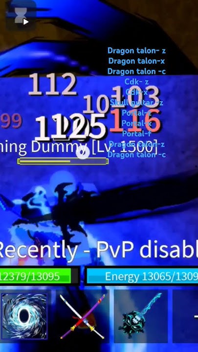 Dragon talon, cdk, skull guitar, portal combo #bloxfruits - YouTube