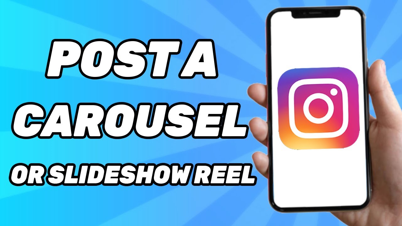 How To Post A Carousel or Slideshow Reel On Instagram - YouTube