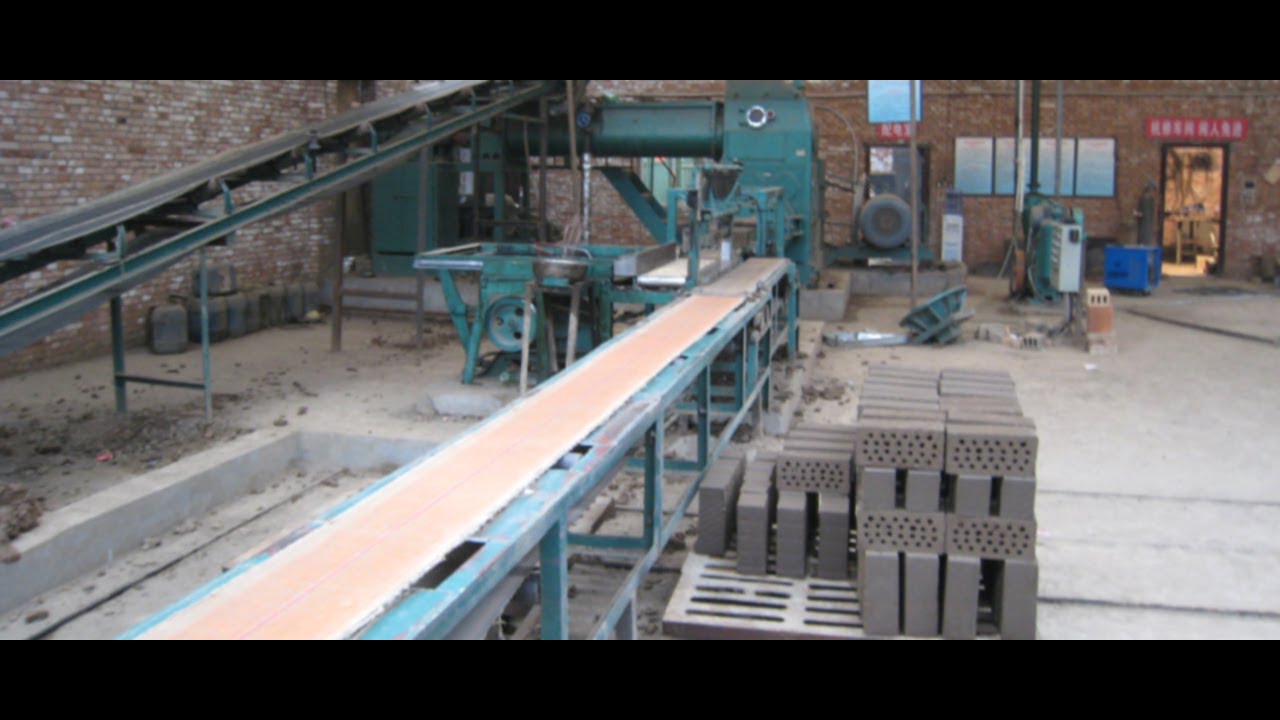 Clay red brick drying car from china - YouTube