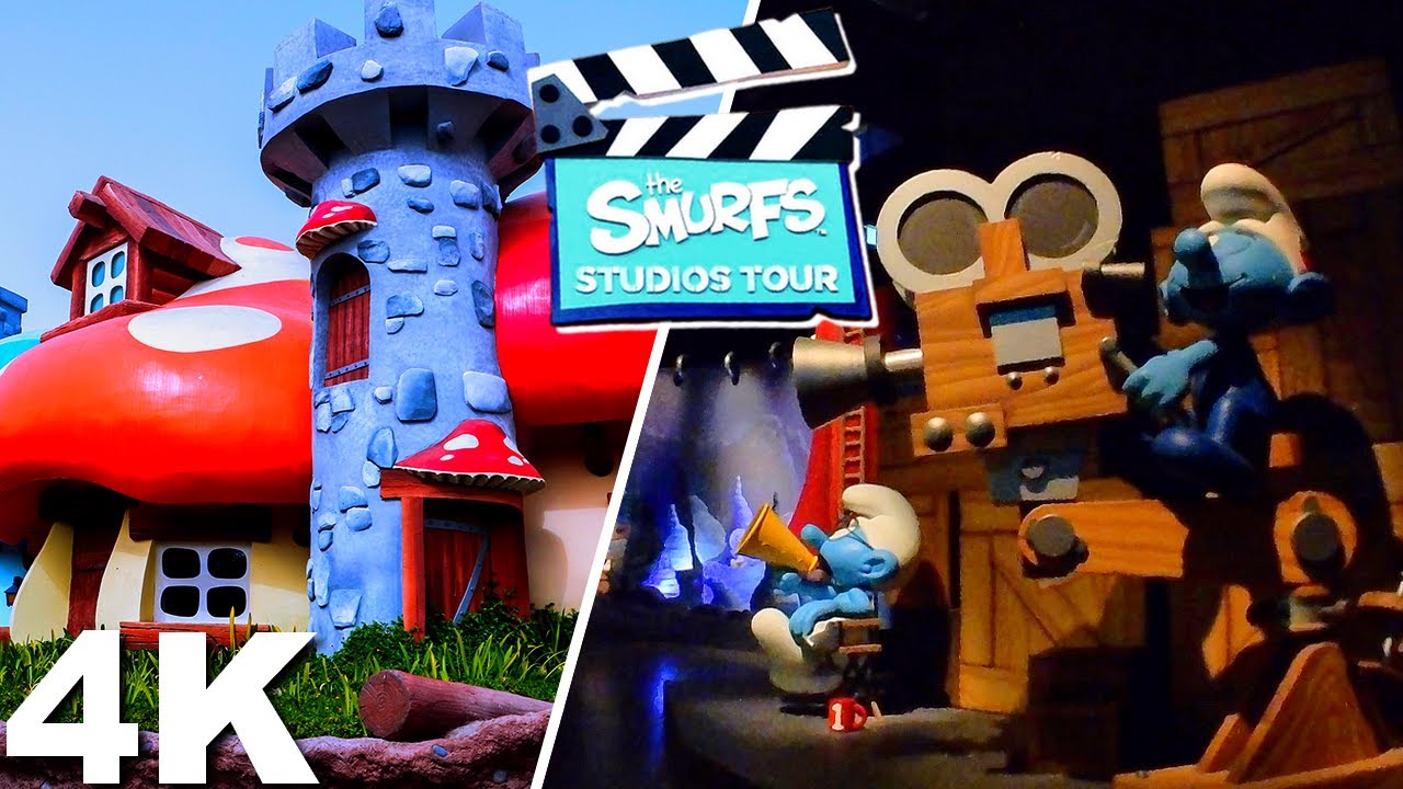 The Smurfs Studios Tour [On-Ride 4K POV] - Motiongate Dubai - YouTube