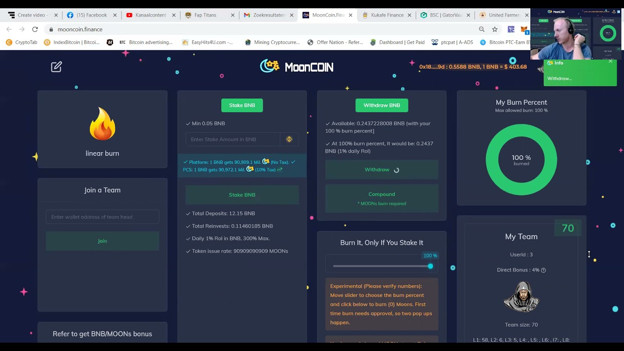 MOONCOIN + UFF UPDATE how does it work and how to benefit #PtcPat ...