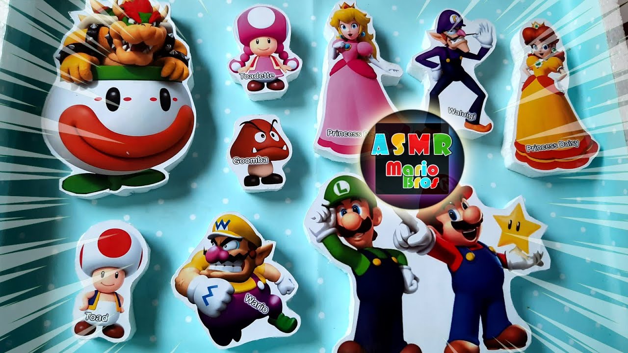 #84 New Box Full of NEW Mario Bros v Bowser Luigi Peach Falling asleep ...