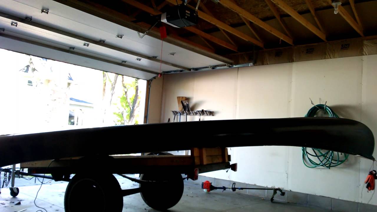 Building a canoe rack on a trailer - YouTube