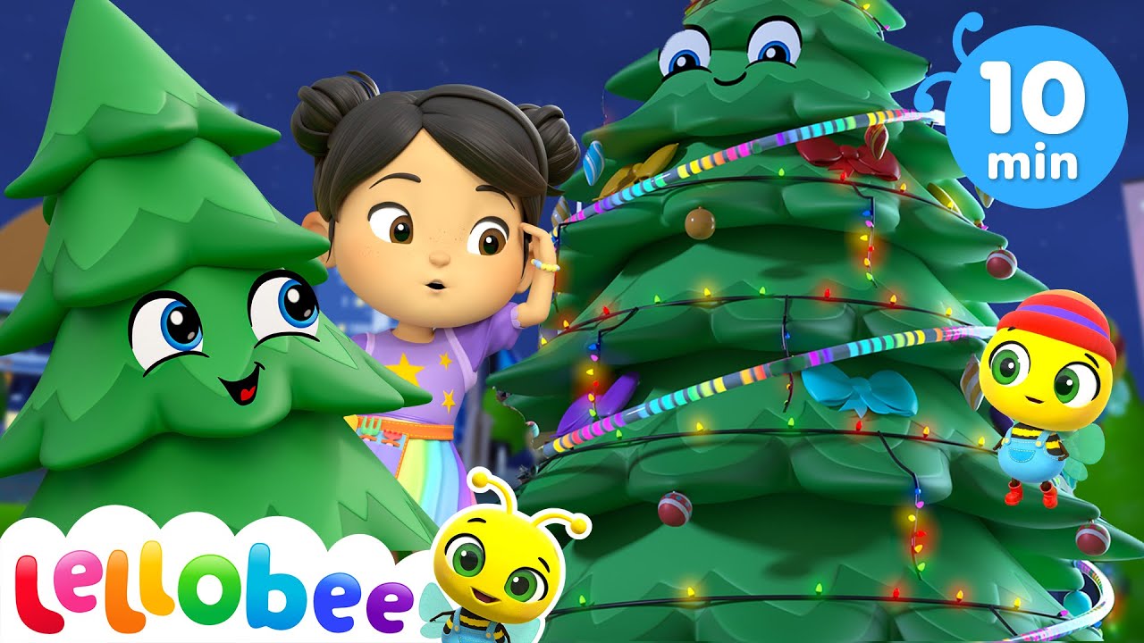 O'Little Tree! Christmas Sing-Along 🌻Lellobee City Farm Nursery Rhymes ...