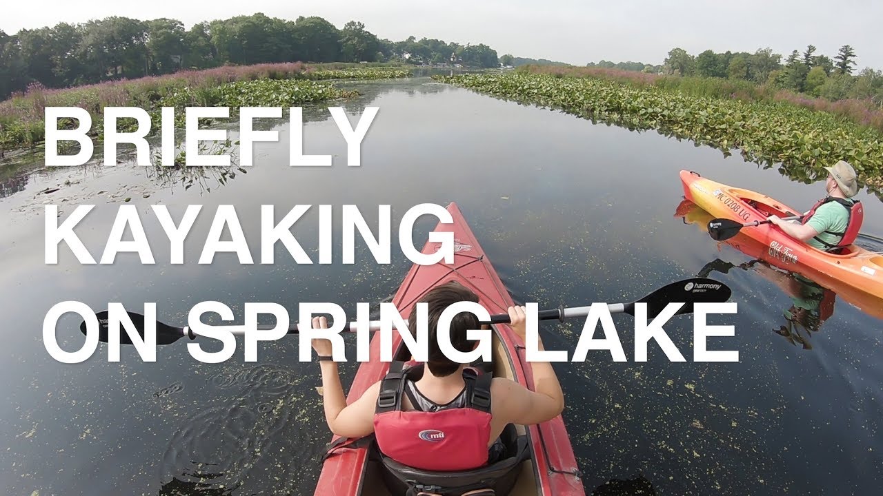 Briefly Kayaking on Spring Lake, Michigan - YouTube
