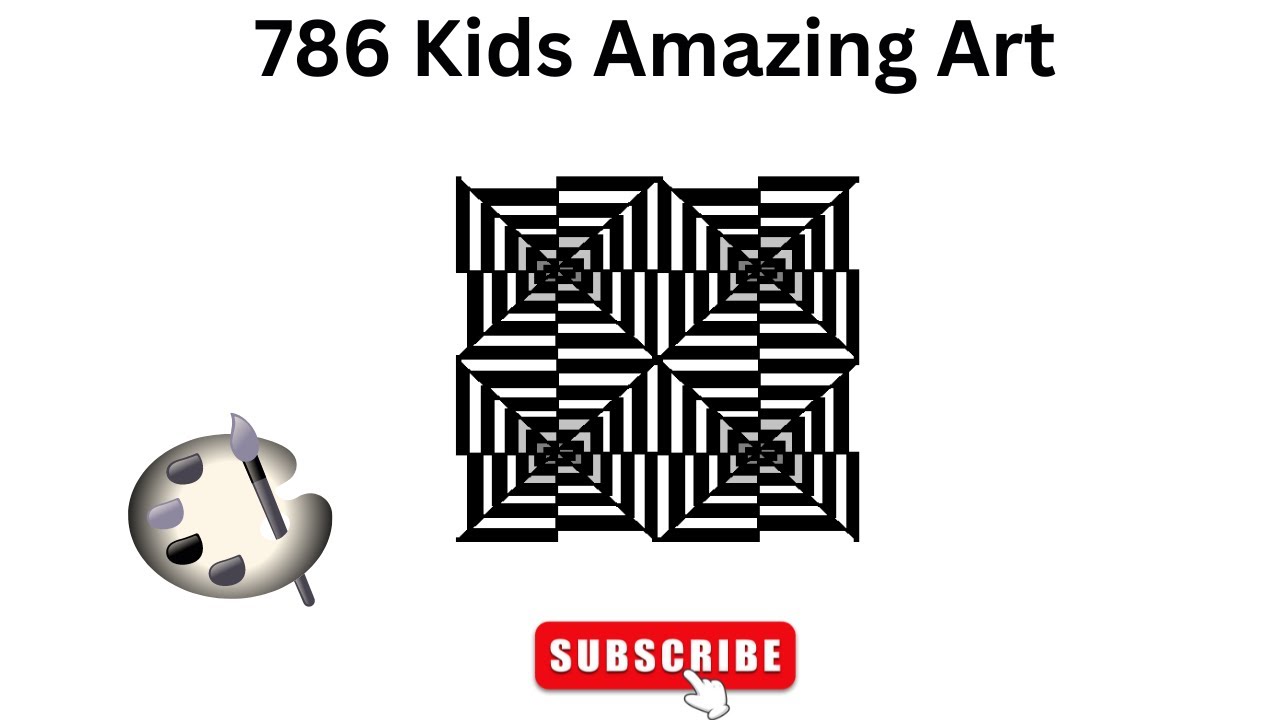 How to draw 3d iluusion in ms paint #3d drawing - YouTube