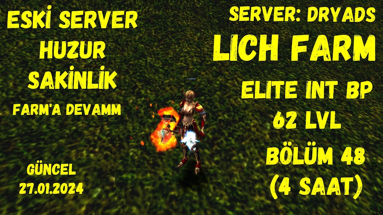 Bölüm 48 LICH FARM ELITE INTBP 62 LVL GÜNCEL 4 SAAT 27/01/2024 # ...