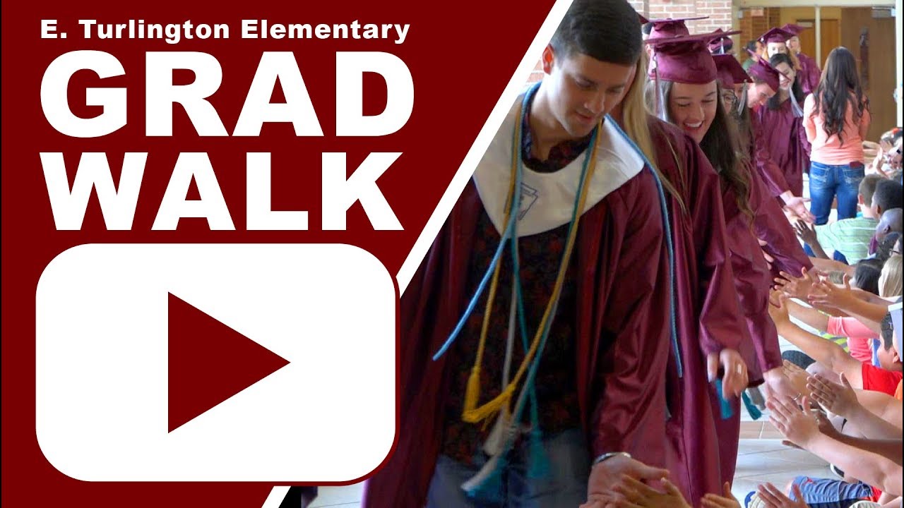 Grad walk at E. Turlington Elementary - YouTube