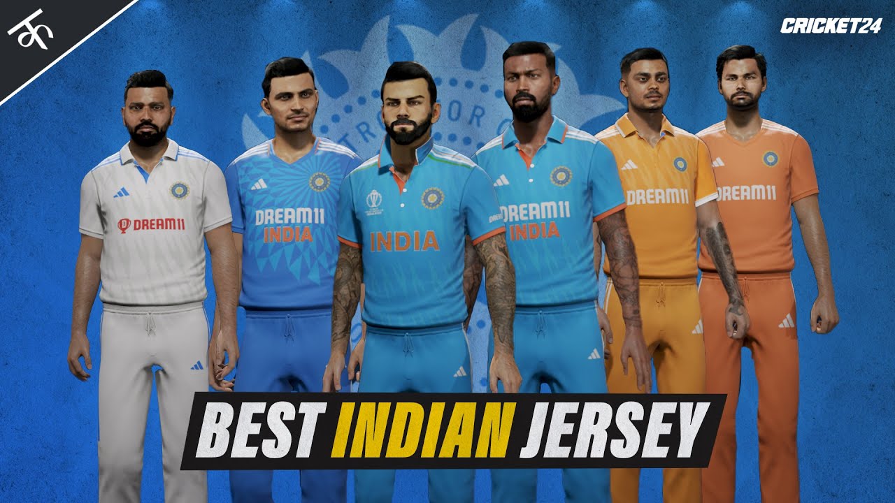 Cricket 24 : How to Download the best INDIAN Kits 2023 - YouTube