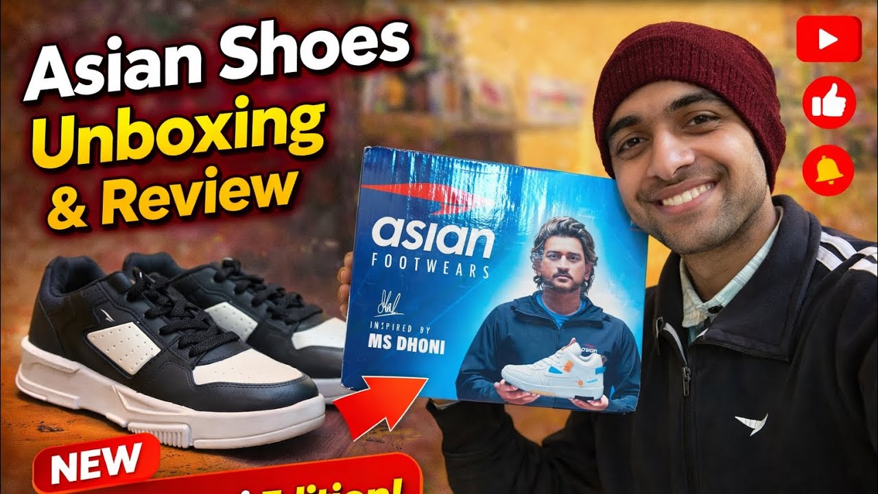 👟 Asian Shoes Unboxing & Review | MS Dhoni Edition | Honest Review 🔥 ...