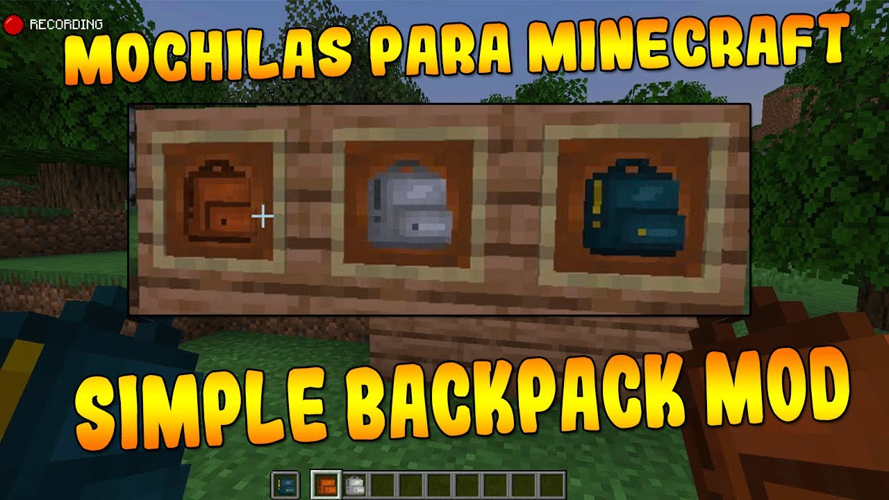 Simple Backpack Mochilas Mod para Minecraft 1.17.1 (Fabric) - YouTube
